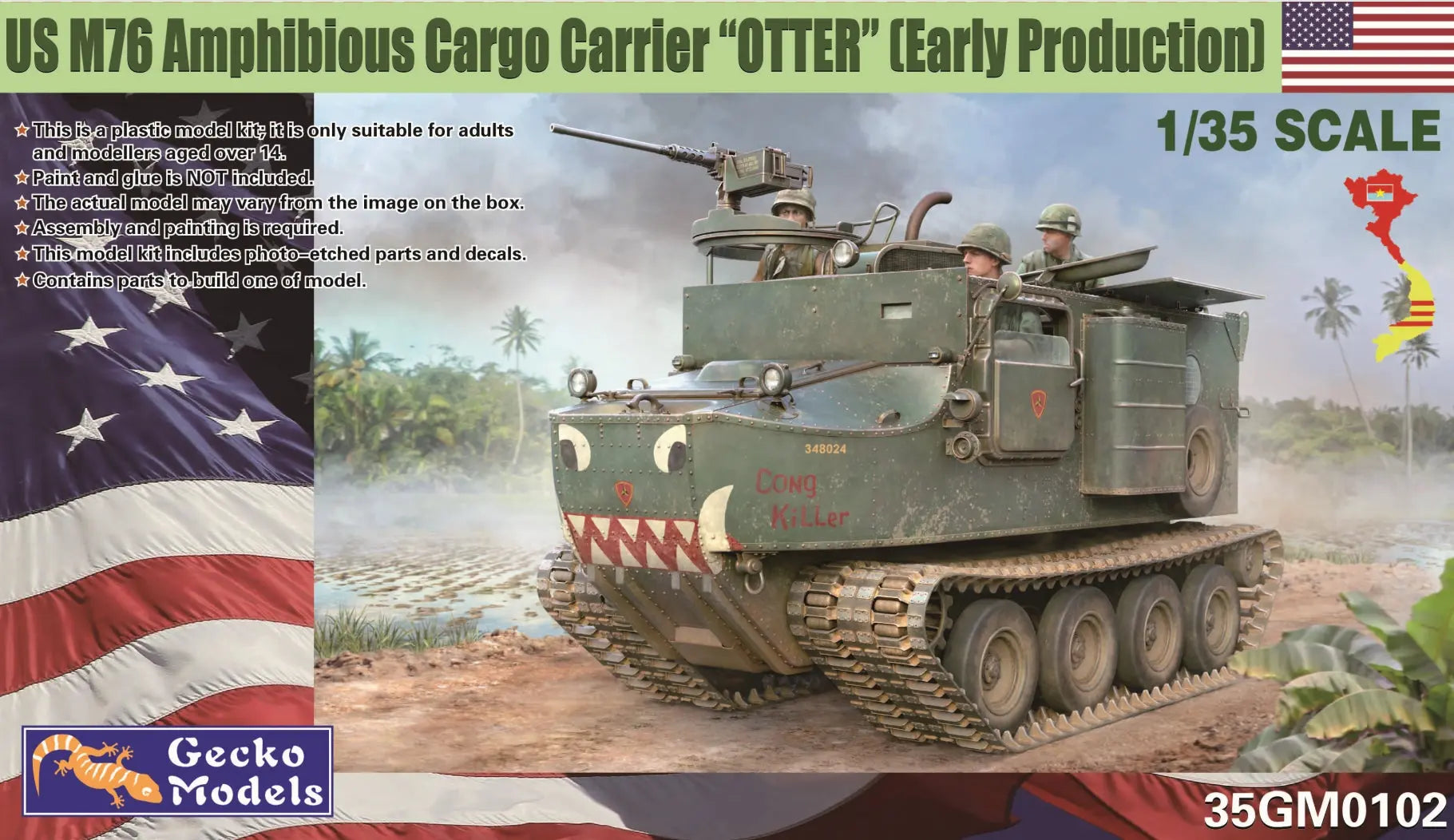 Gecko Models 35GM0102 1/35 M76 Amphibious Cargo Carrier OTTER Early Pr ...