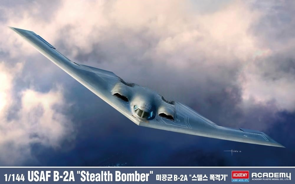Academy AC12645 1/144 USAF B-2A "Stealth Bomber"Assembly Model Kit ...