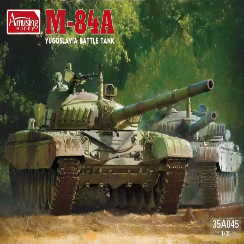 Amusing Hobby 35A045 1/35 Scale Yugoslavia M-84A Main Battle Tank Model ...
